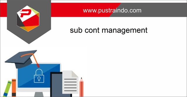 TRAINING SUB CONT MANAGEMENT | Pustraindo